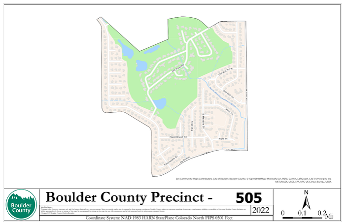 Precinct 505 - Gunbarrel Area - Boulder County Republicans